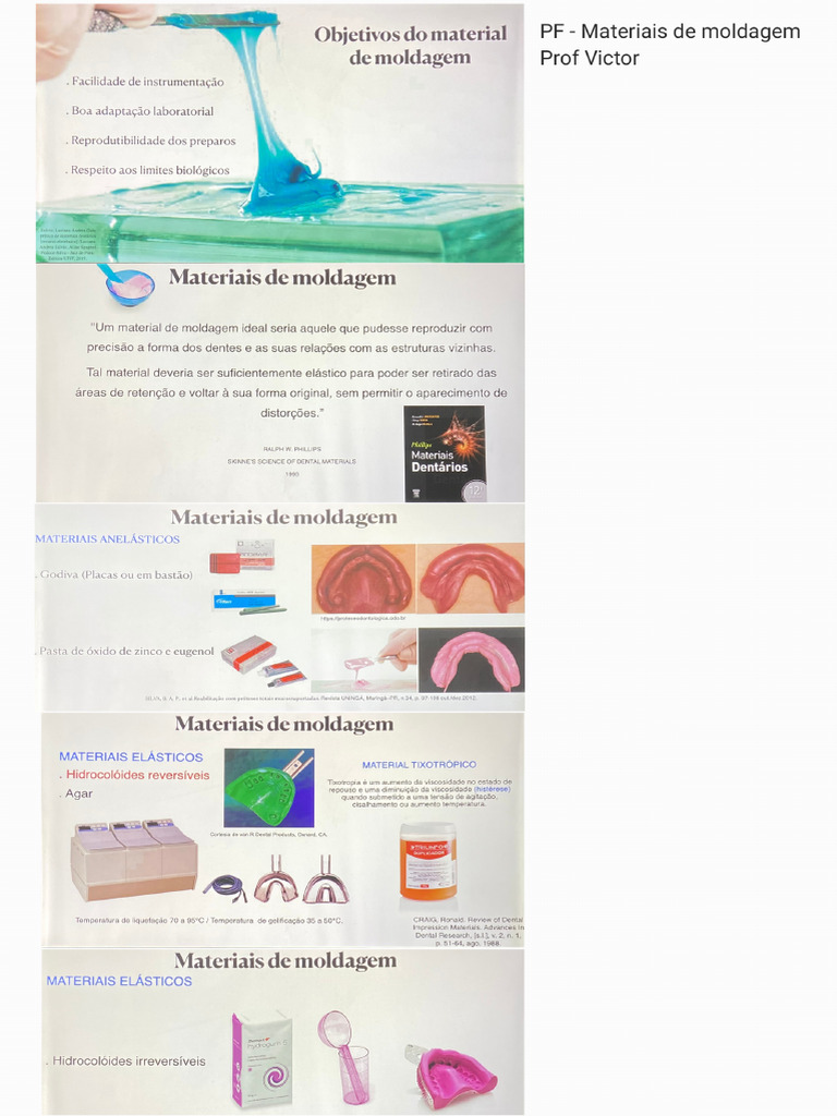 PF - Materiais de Moldagem | PDF