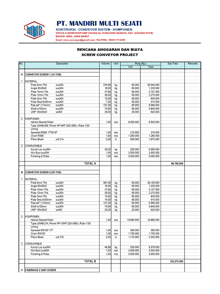 Rab Screw Project | PDF | Procedural Knowledge | Industrial Equipment