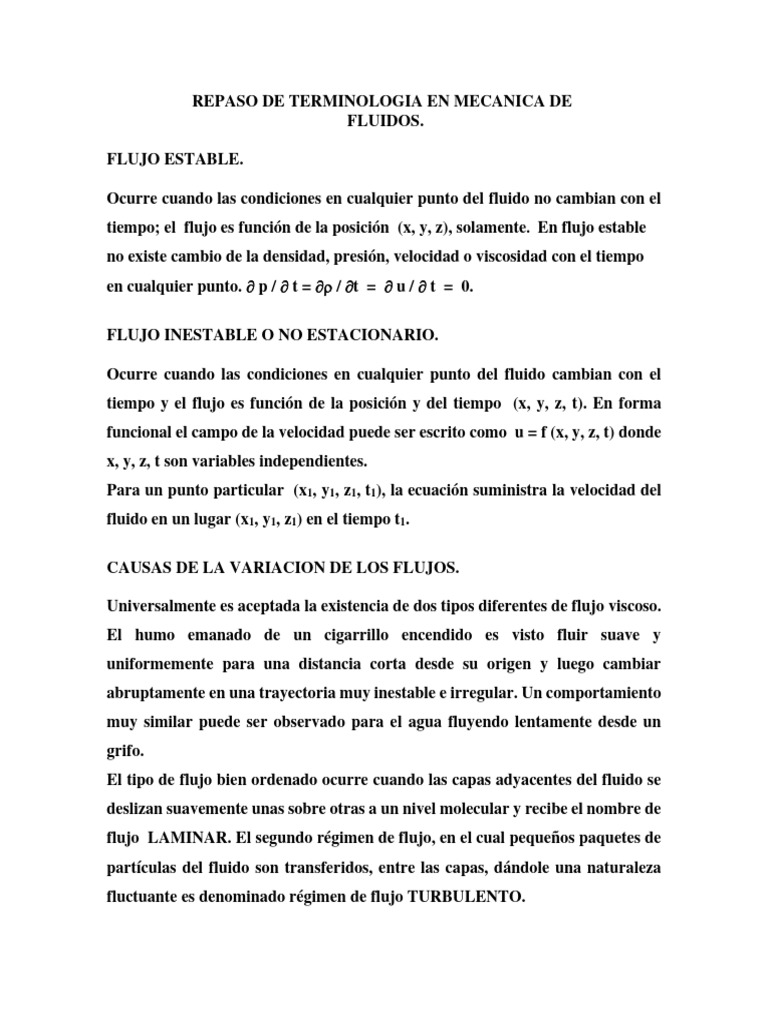Mecanica de Fluidos-3 | PDF | Presión | Turbulencia