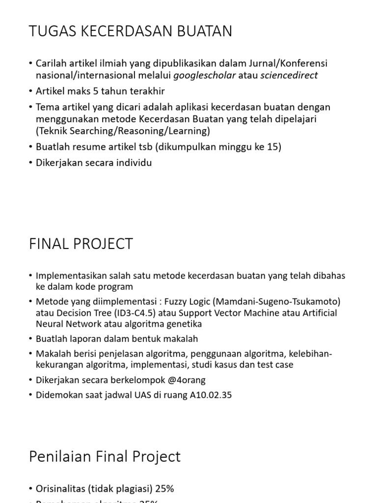 Tugas Ai - Pti A 2022 | PDF