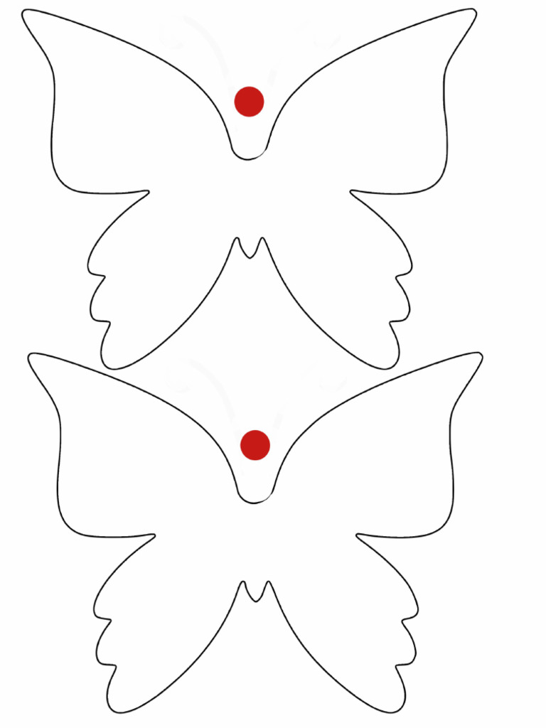 Moldes para Realizar Mariposas Decorativas de Navidad R5u | PDF