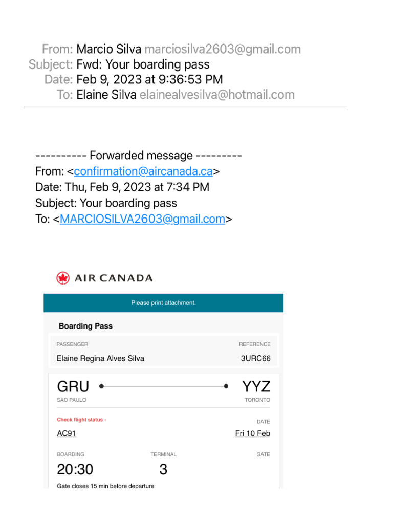 FWD Your Boarding Pass 2 | PDF