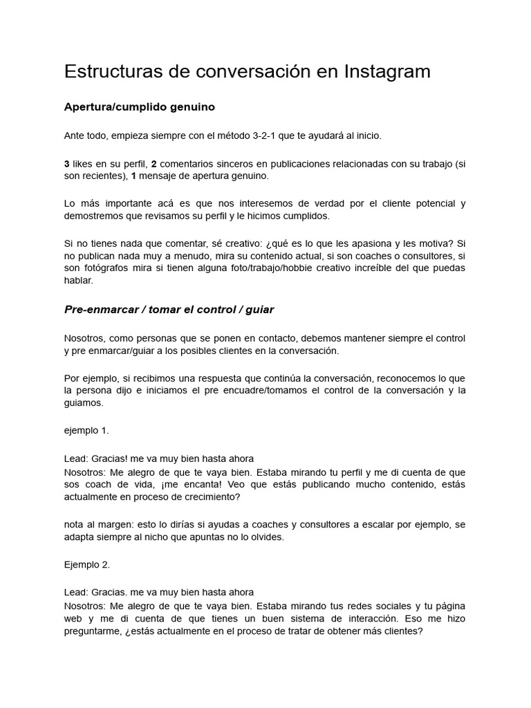 4.estructuras de Conversación | PDF | Marketing | Chat en linea