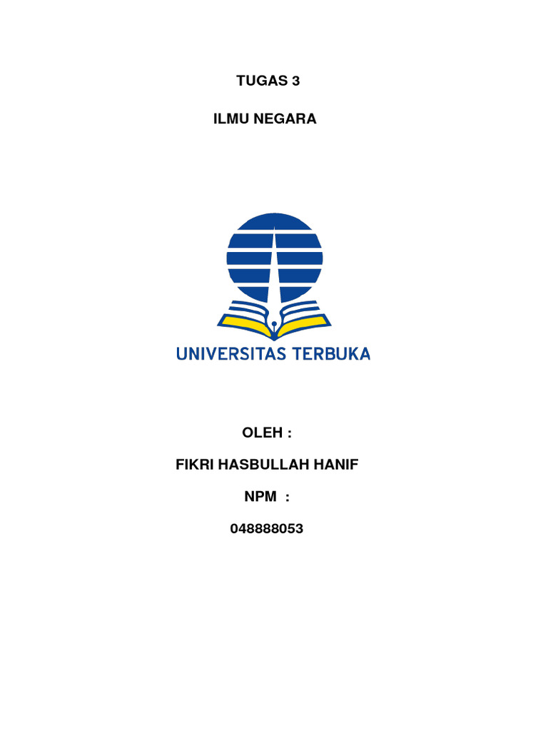 Tugas 3 Ilmu Negara Fikri Hasbullah Hanif | PDF
