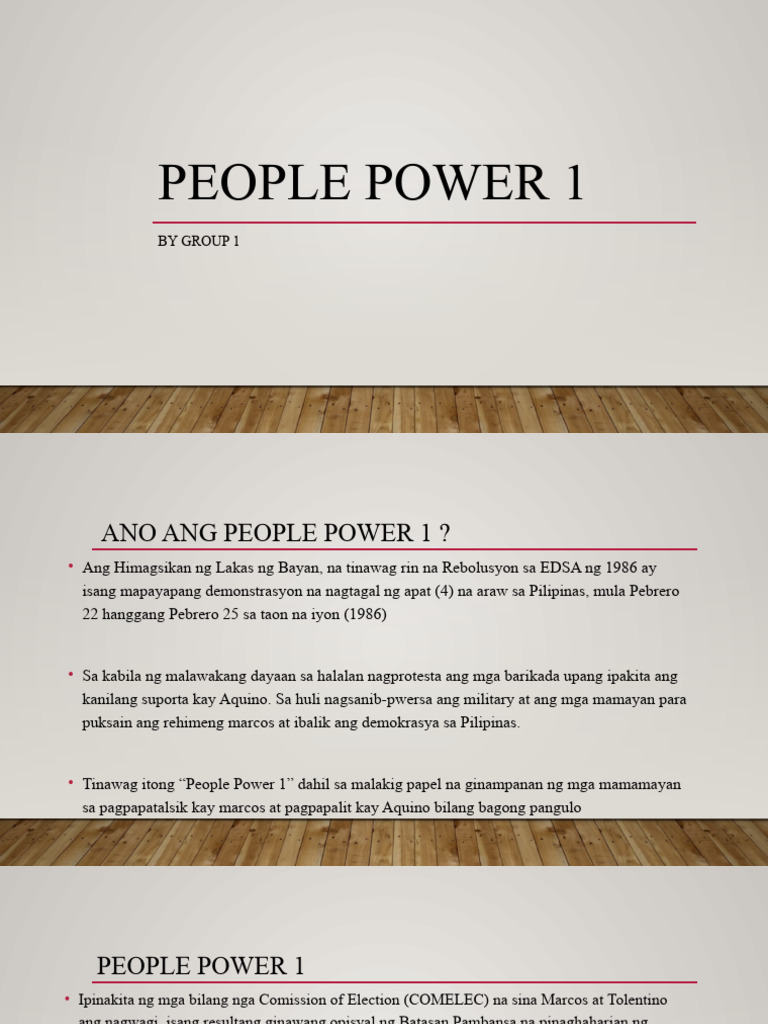 People Power 1 | PDF