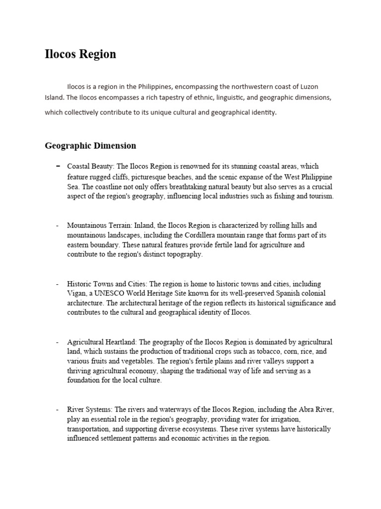 Ilocos Region | PDF | Folklore | Identity (Social Science)