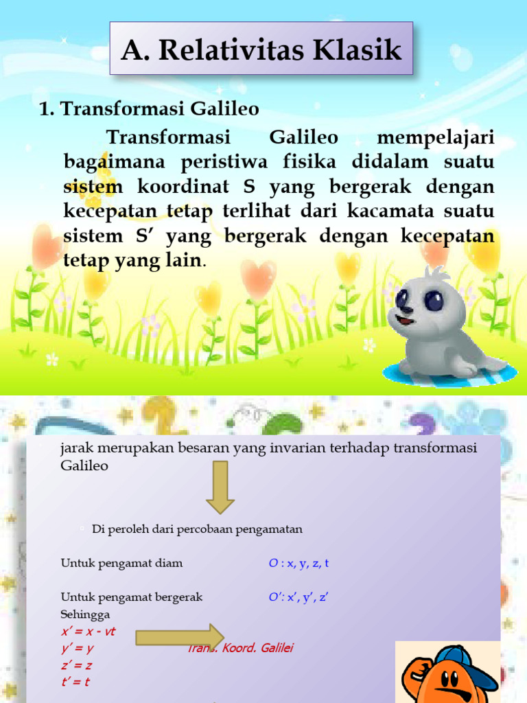 Teori Relativitas Khusus - SMA Fisika XII (WWW - Defantri.com) | PDF