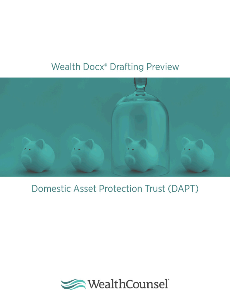 Domestic Asset Protection Trust Sample | PDF | Trust Law | Trustee