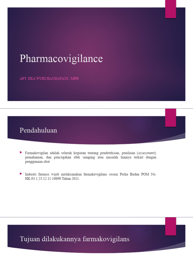 Pharmaco Vigilance | PDF | Pengembangan Diri