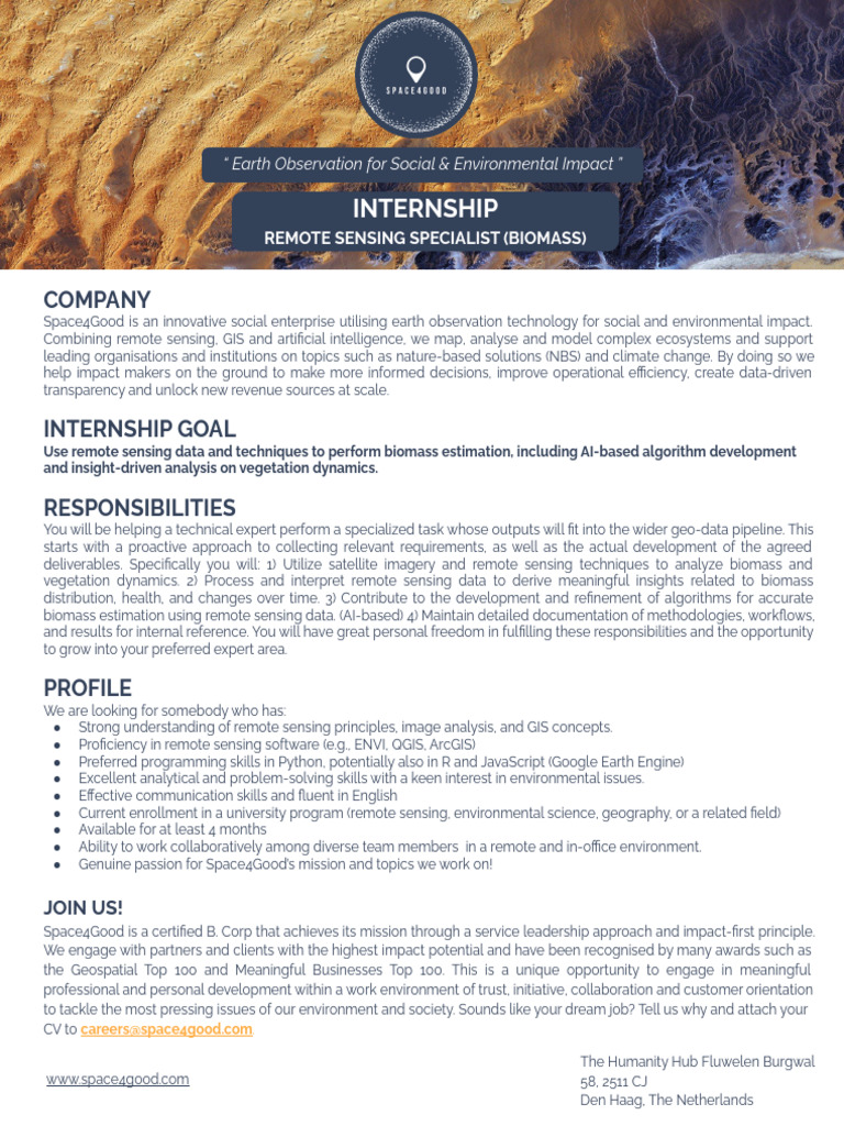 Internship Vacancies - I Sem 24-Dec 2023 | PDF | Remote Sensing ...