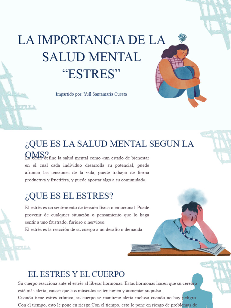 La Importancia de La Salud Mental "Estres": Impartido Por: Yull ...