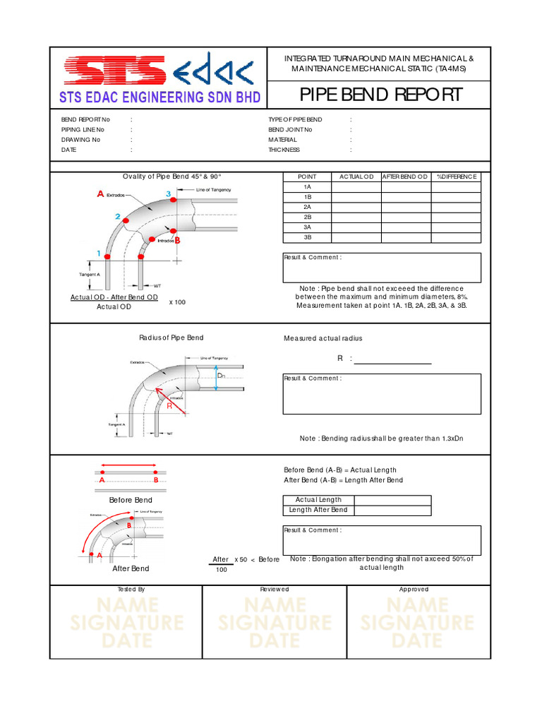 Pipe Bend Report | PDF | Pipe (Fluid Conveyance) | Civil Engineering