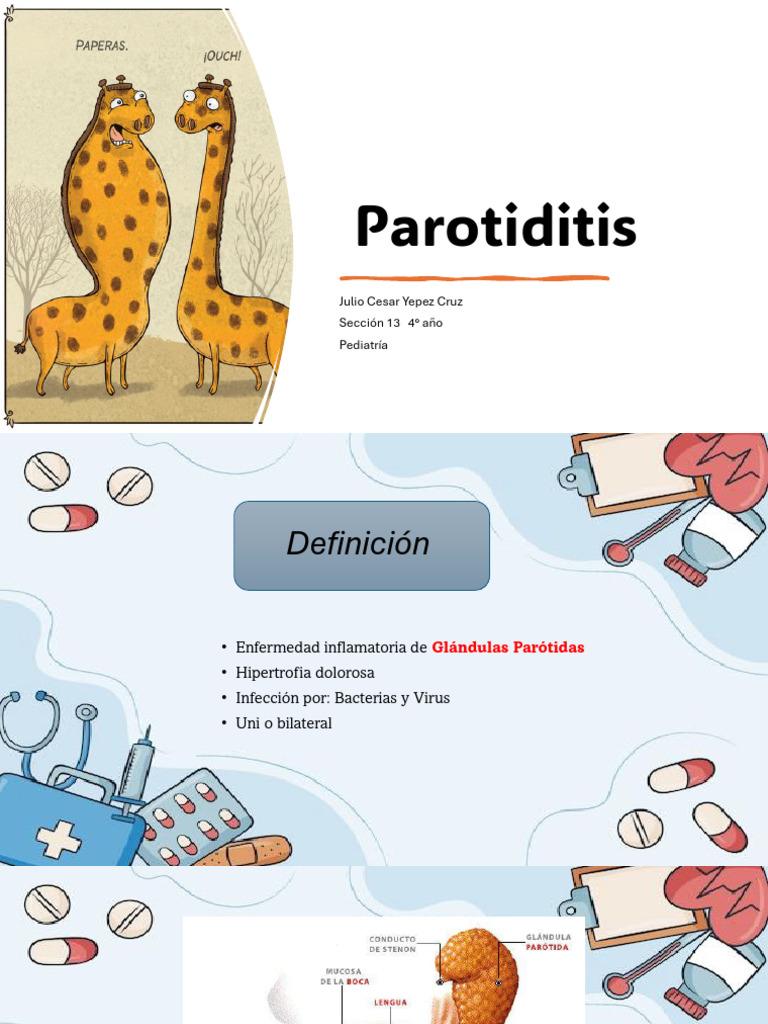 Parotiditis | PDF | Ciencias de la Salud | Epidemiología