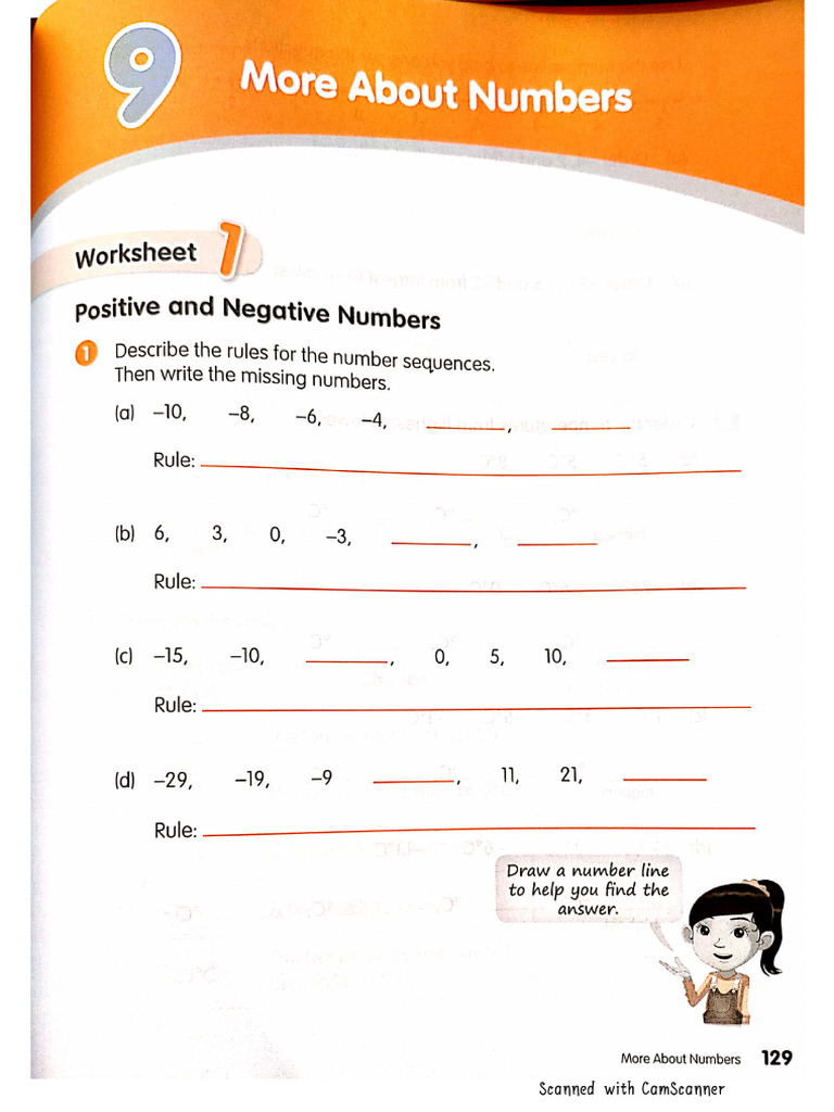 Positive and Negative Number | PDF