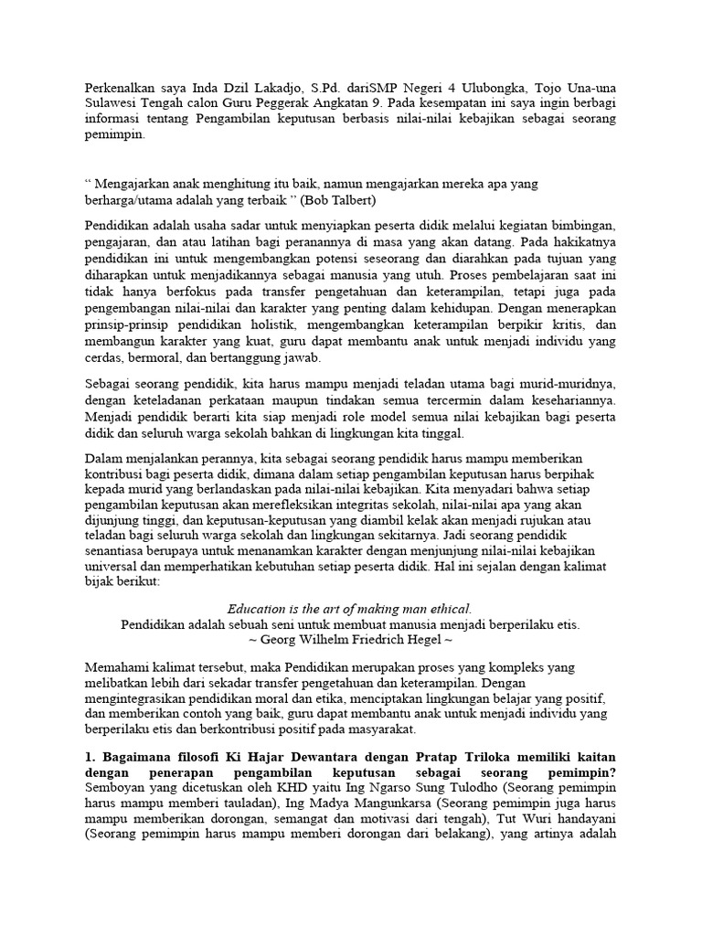 Koneksi Antar Materi Modul3.1 | PDF | Karier & Perkembangan | Sains & Matematika