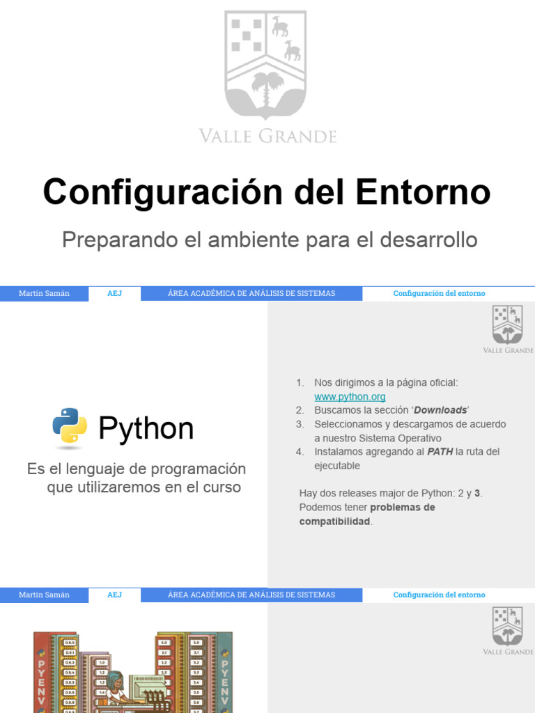 Configuración del Entorno Python | PDF | Ingeniería de software | Software