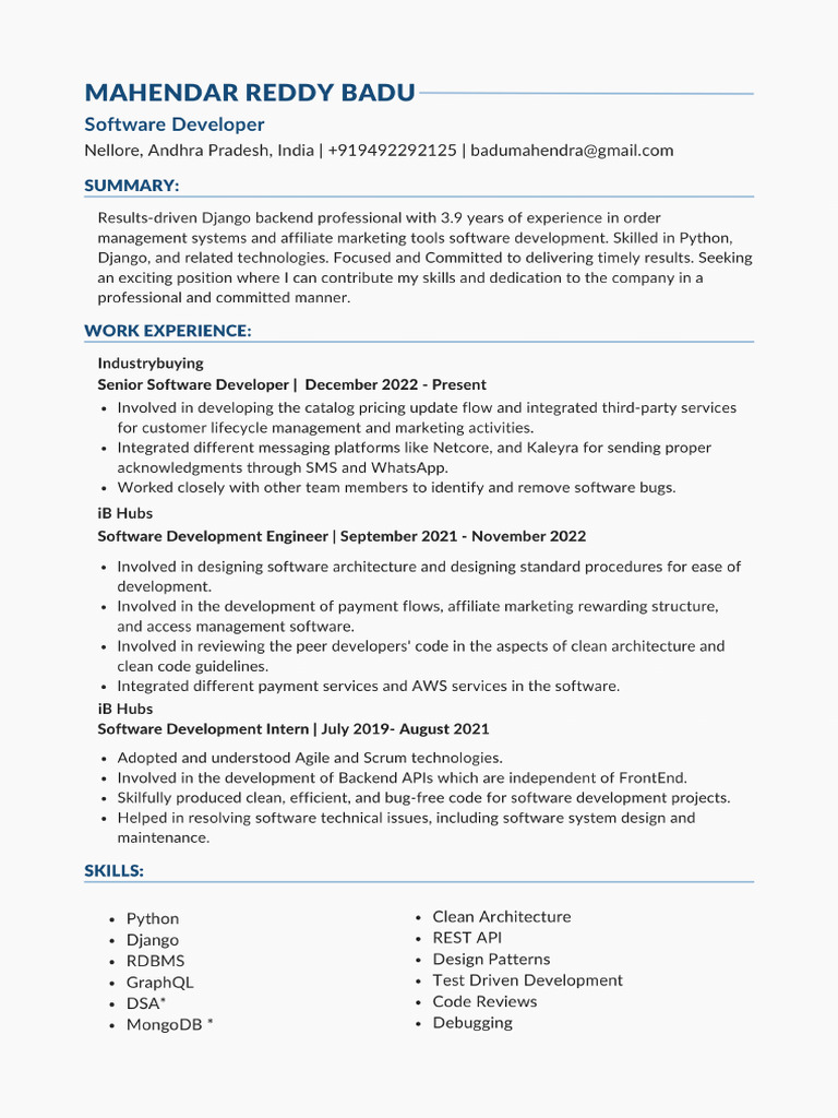 Mahendar Resume | PDF