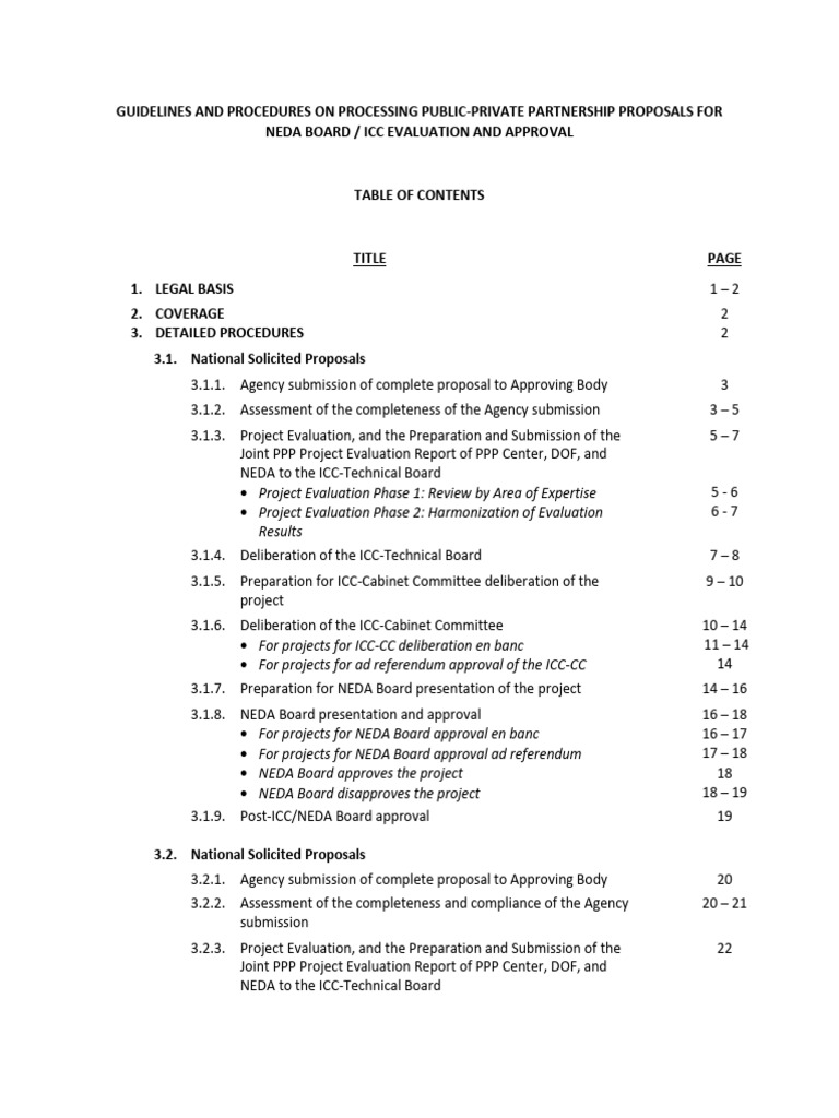 PPP Proposal Process Guide | PDF | Public–Private Partnership