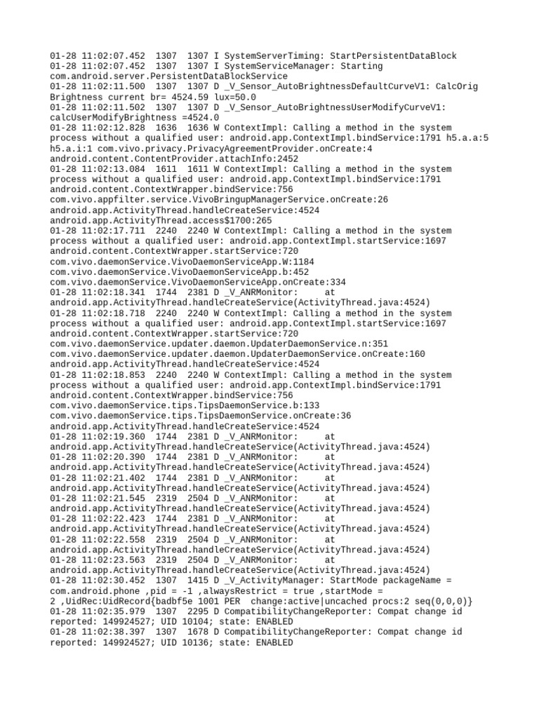 Log | PDF | Mobile Computers | Mobile Software