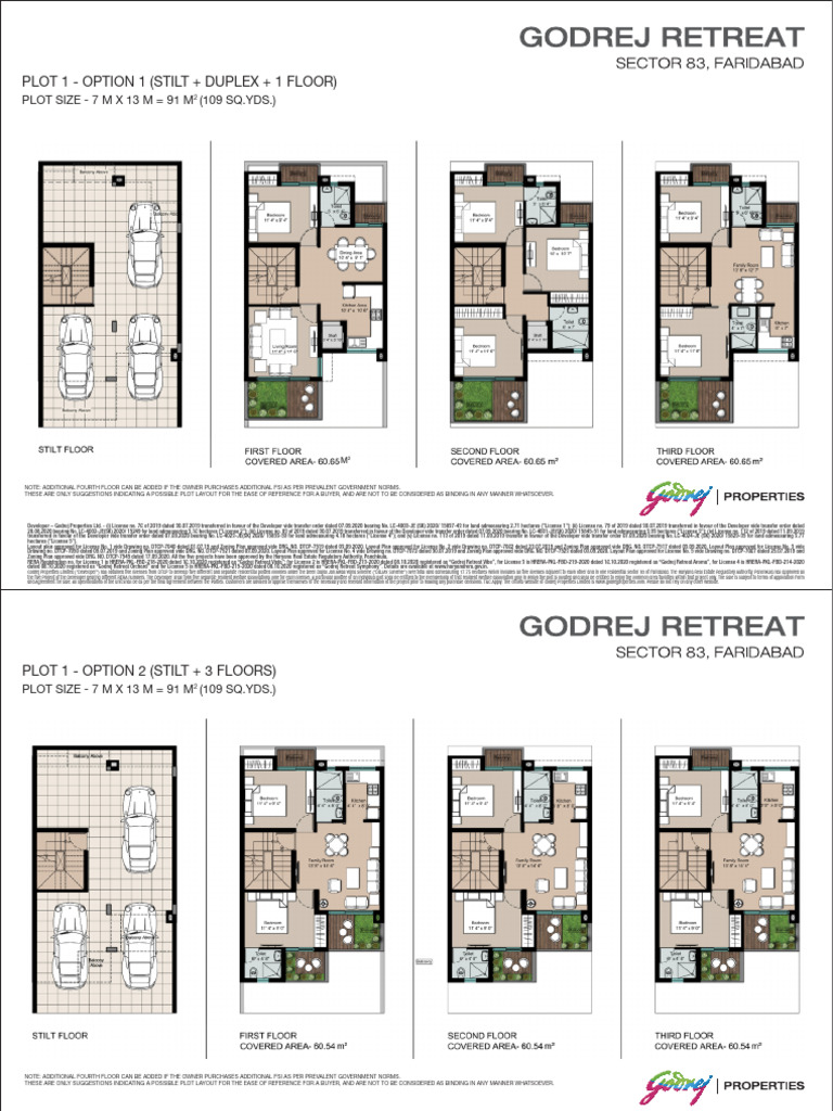 Suggestive Plot Layouts - Godrej Retreat, Faridabad | PDF | Zoning | Housing