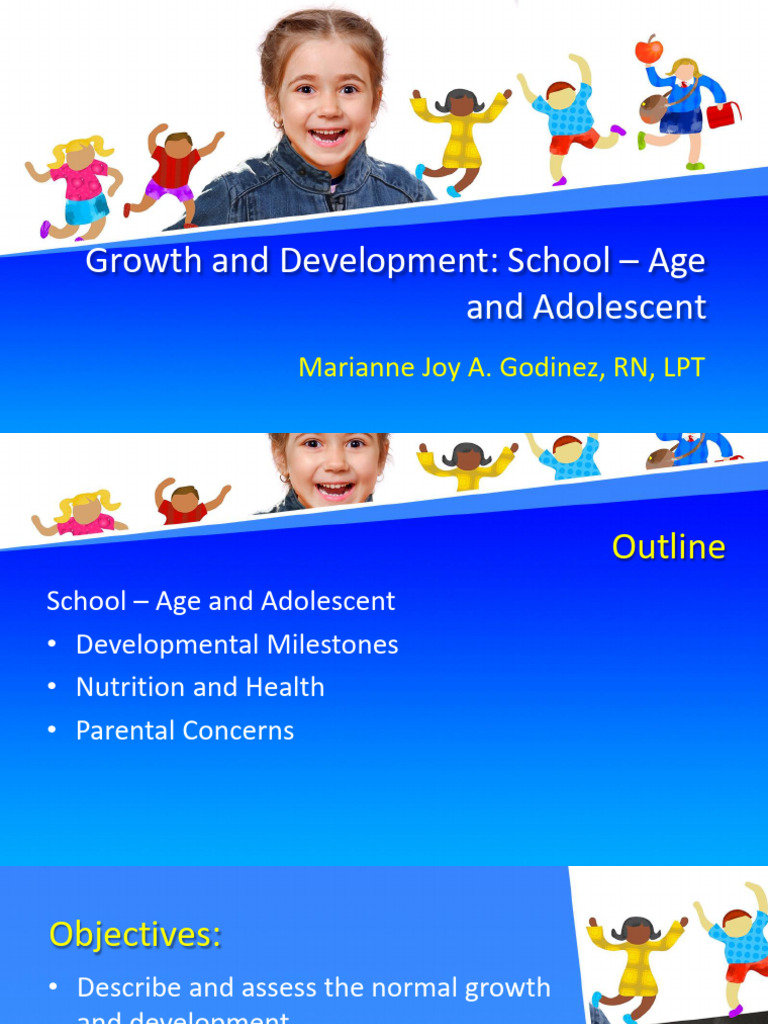 School-Age and Adolescent Development Guide | PDF