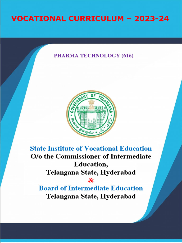 Revised Pharma Technology Curriculum 2023-24 | PDF | Tablet (Pharmacy ...