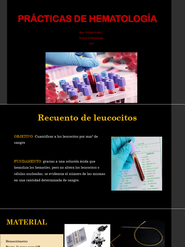 PRÁCTICA Recuento de Leucocitos 2022 | PDF | Sangre | Leucocito