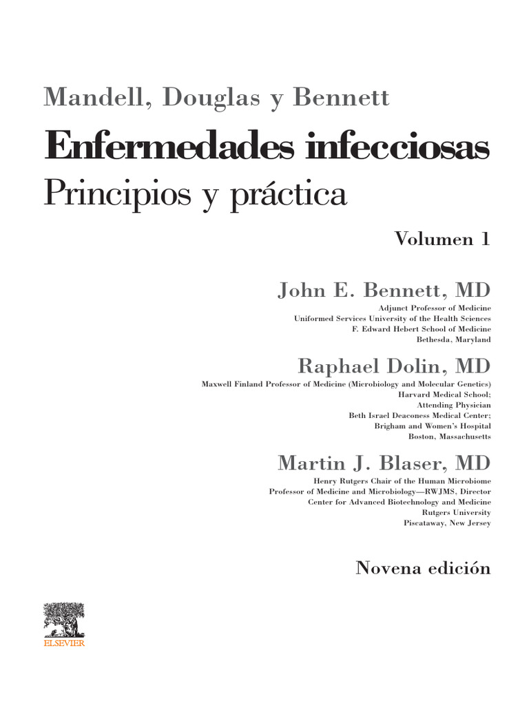 Mandell Douglas y Bennett Enfermedades Infecciosas 9a Edicion | PDF ...