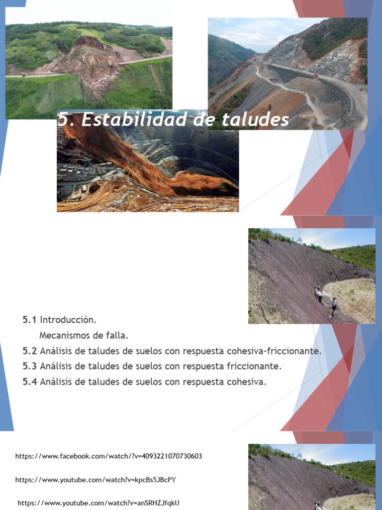 Estabilidad de Taludes y Suelos Friccionantes | PDF | Fricción | Falla ...
