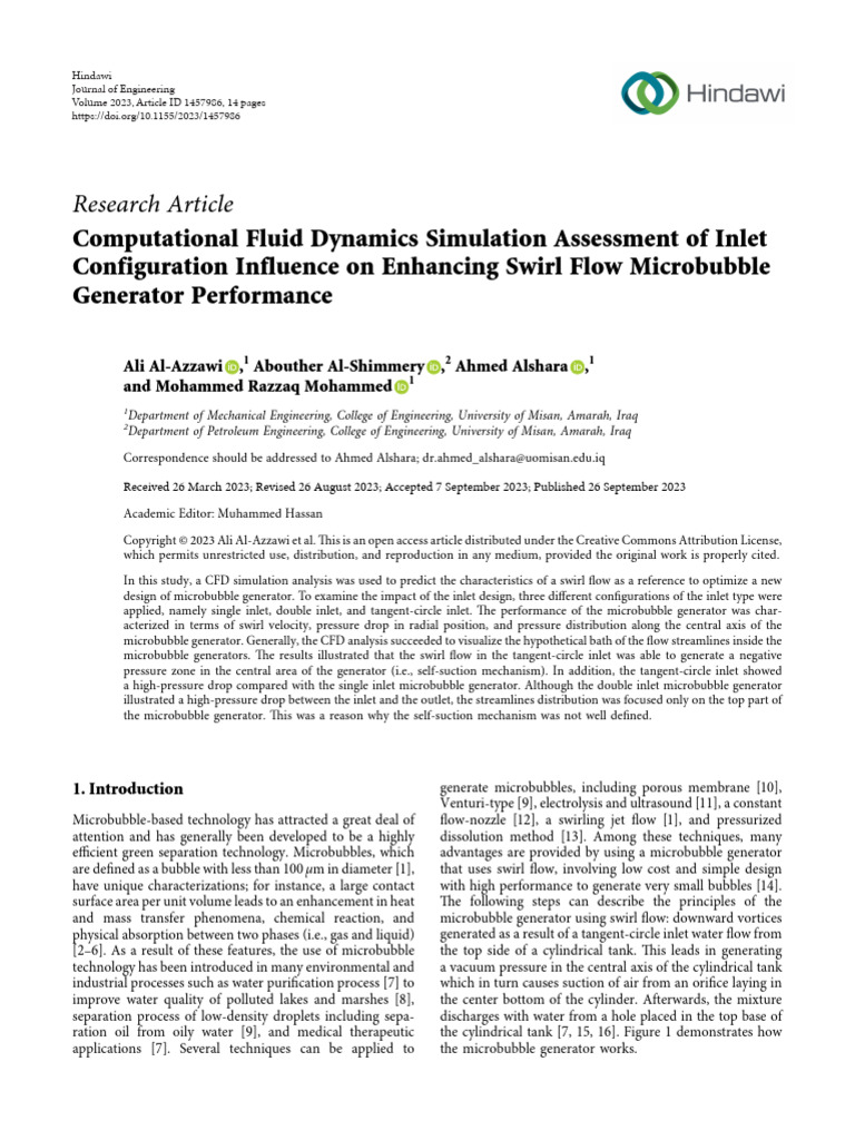 Computational Fluid Dynamics Simulation Assessment Pdf Shear Stress 4576