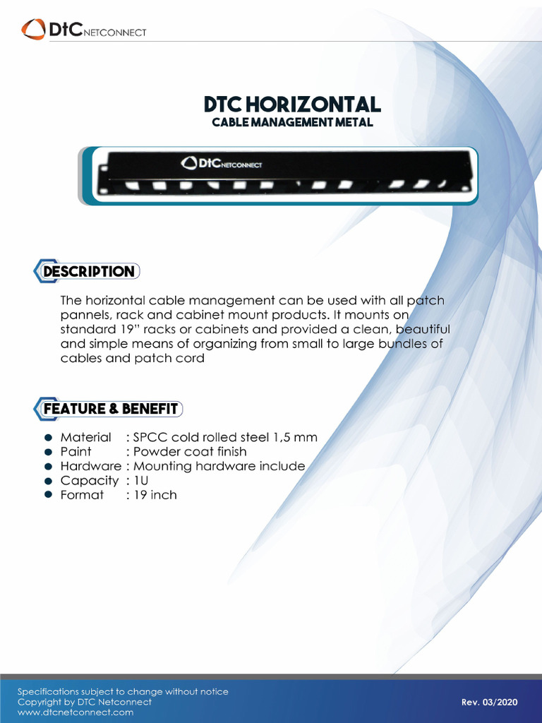DTC Cable Management | PDF