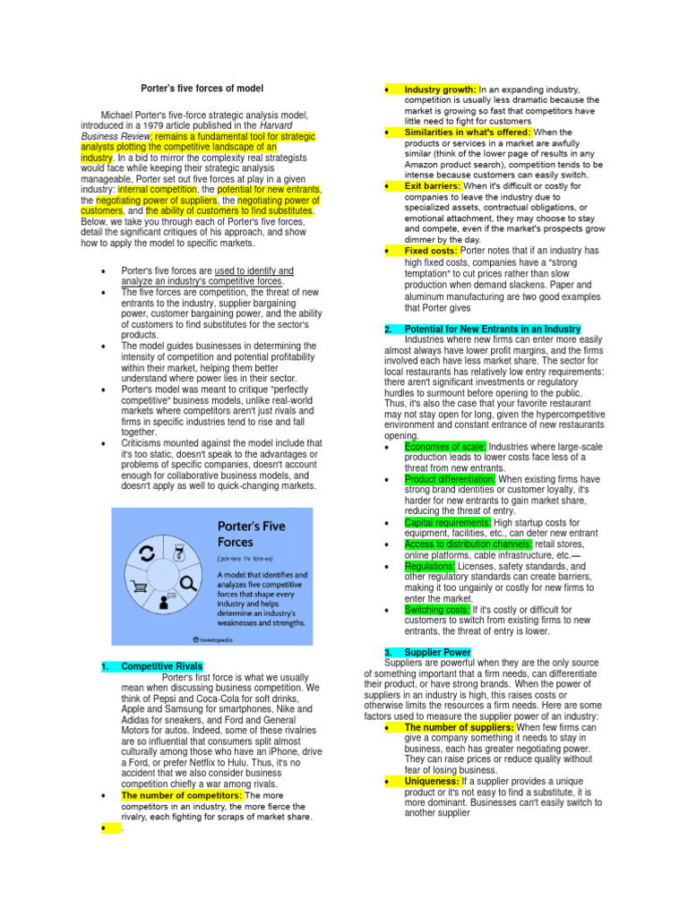 Porter | PDF | Marketing | Business