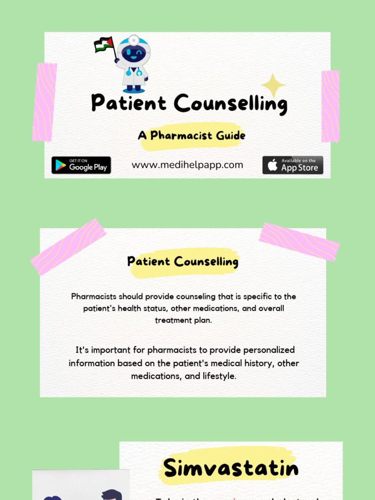 Patient Counselling A Pharmacist Guide | PDF | Clinical Medicine ...