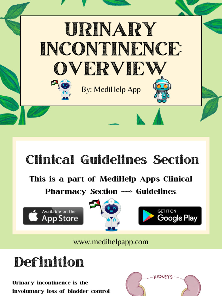 Urinary Incontinence | PDF | Urinary Incontinence | Urination