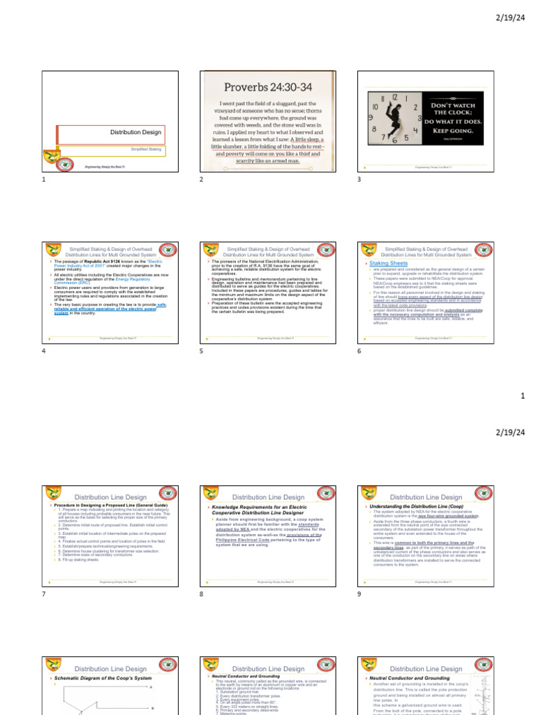 Simplified Staking for Distribution Lines | PDF | Electric Power ...