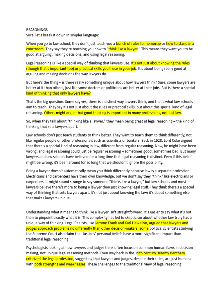 TYPES OF REASONING | PDF | Reason | Precedent