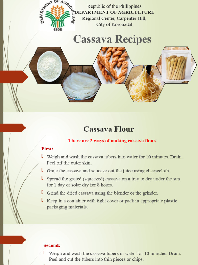 Cassava Flour Recipes and Techniques | PDF | Dough | Pasta