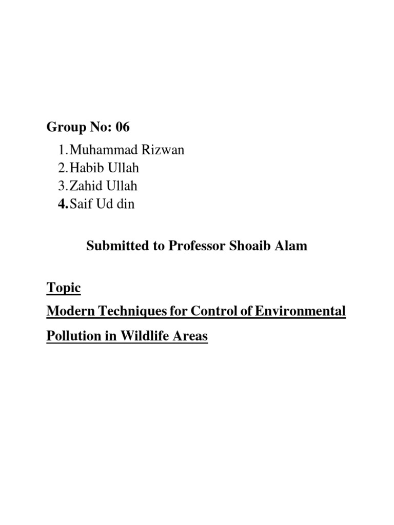 Modern Techniques For Control of | PDF | Pollution | Agriculture Modern Techniques For Control of | PDF | Pollution | Agriculture