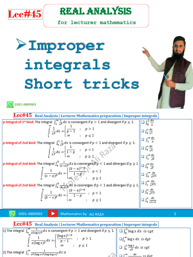 Real analysis lec#45 | PDF | Logarithm | Real Analysis