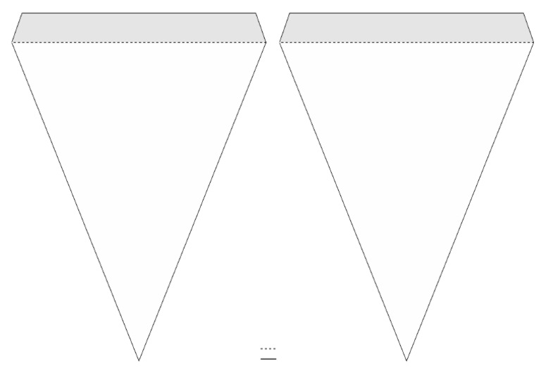 triangle-pennant-banner-template-paper-crafts | PDF