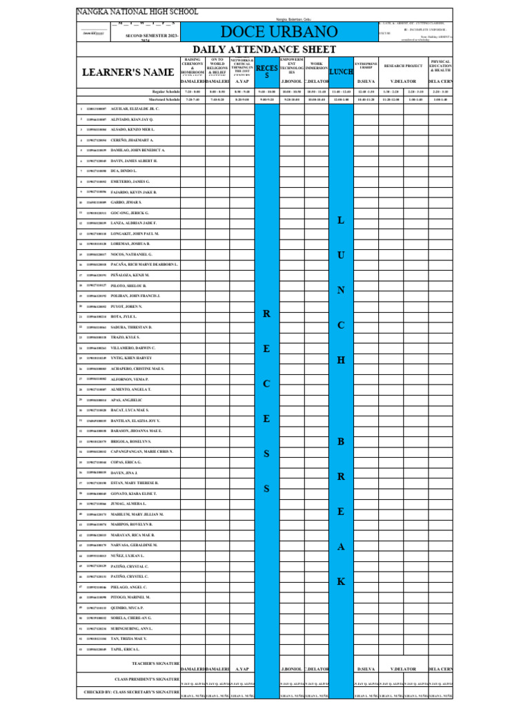 Attendance 2023 | PDF