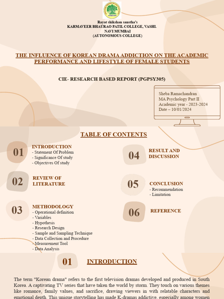 RBP - Influence of Korean Drama Addiction [Autosaved] | PDF ...