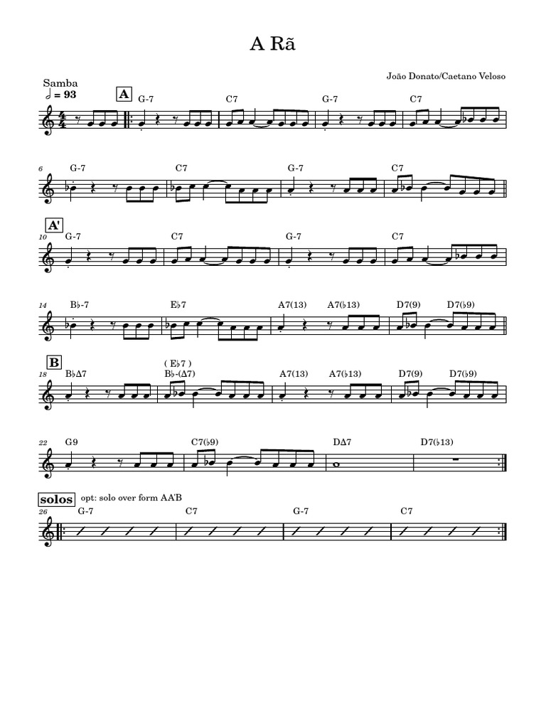 A - Rã by João Donato | PDF