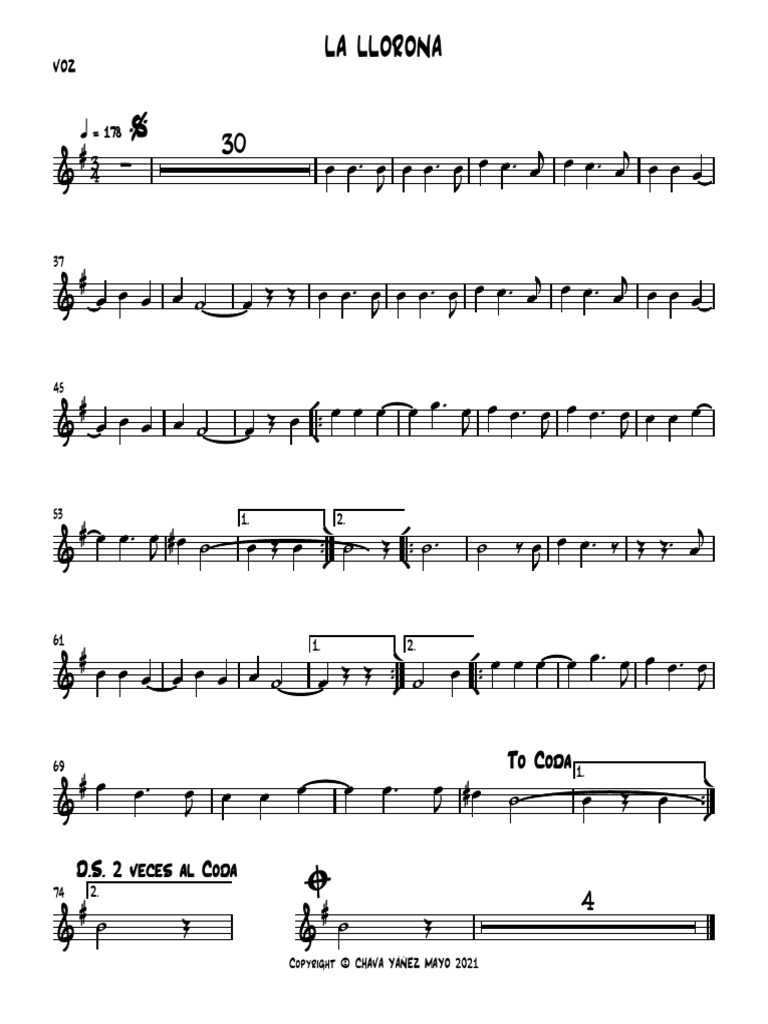 La Llorona - em - Mariachi Arriba Juarez | PDF | Échecs | Théorie (échecs)