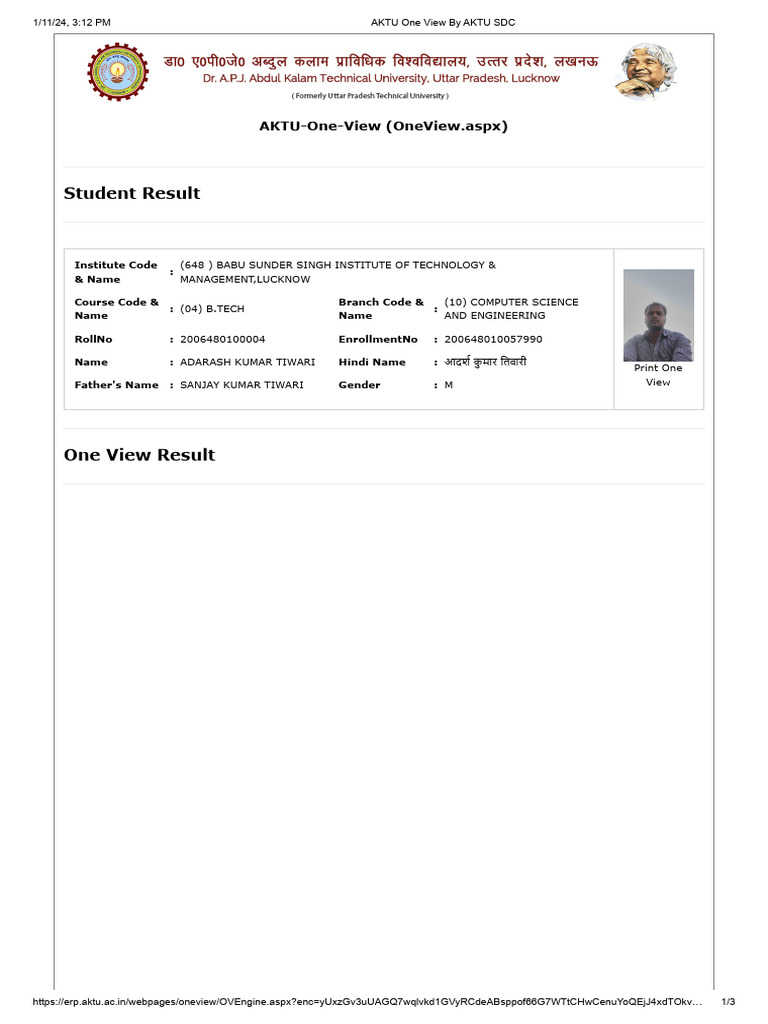 Aktu One View by Aktu SDC - pdf2006480100004 | PDF | Engineering | Science