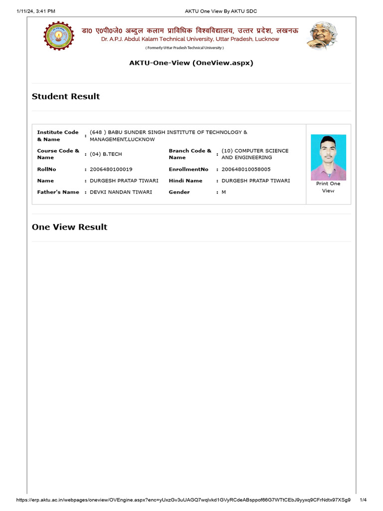 Aktu One View by Aktu SDC - pdf2006480100019 | PDF | Engineering ...