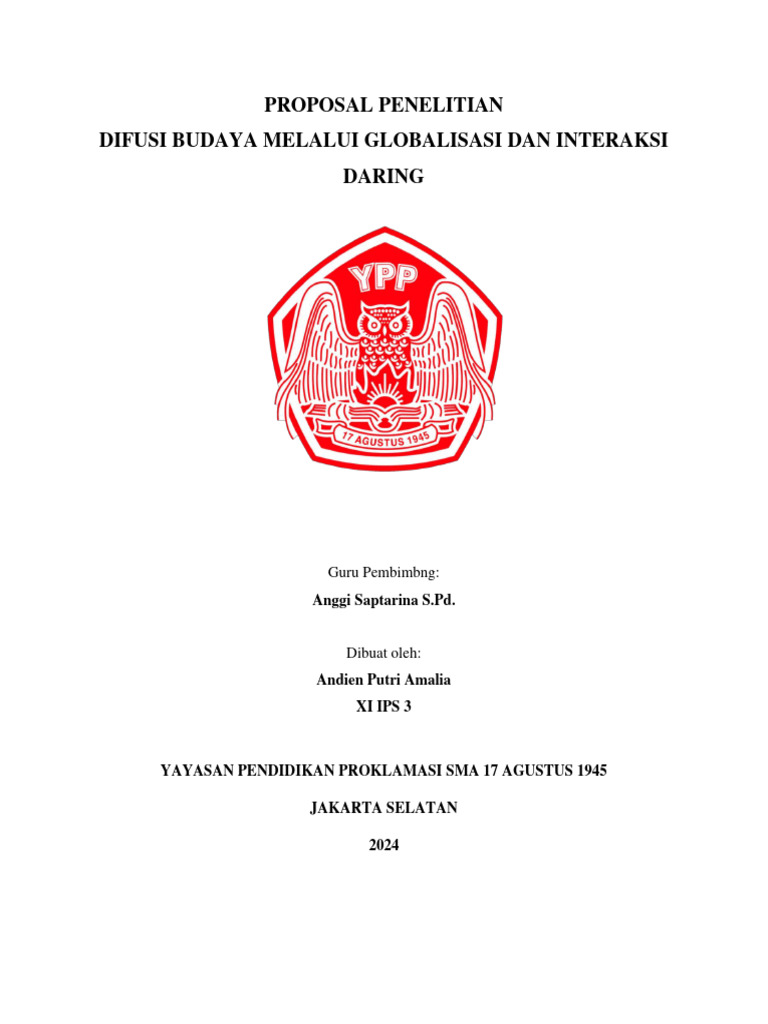 Proposal Penelitian | PDF