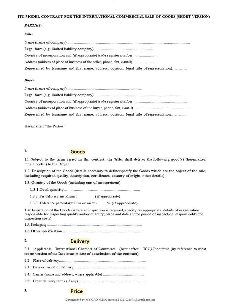 HD ITC Eng | PDF | Breach Of Contract | Private Law