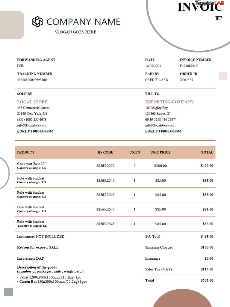 Slogan for Import Export Business | PDF | Invoice | Business