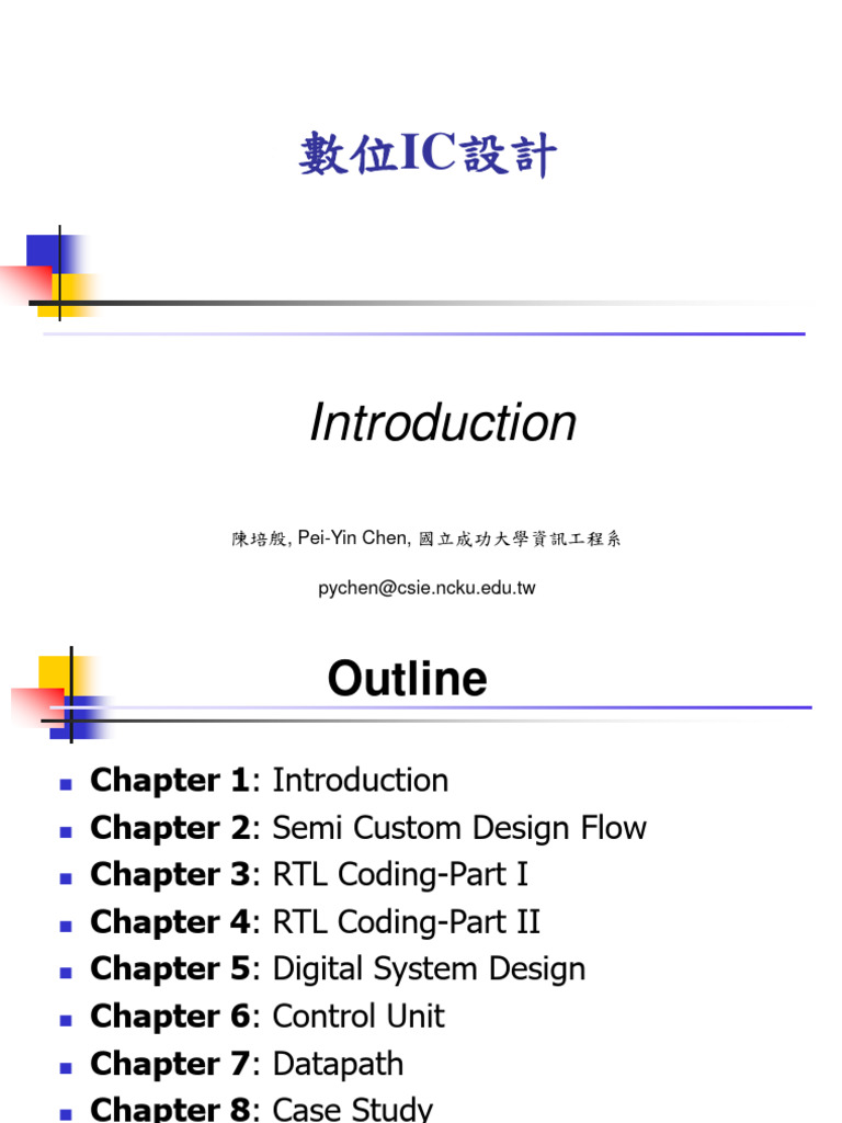 CHAPTER-1 | PDF | Integrated Circuit | Logic Synthesis